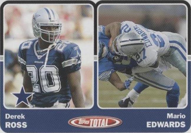 2003 Topps Total - Derek Ross, Mario Edwards #383 for sale online | eBay