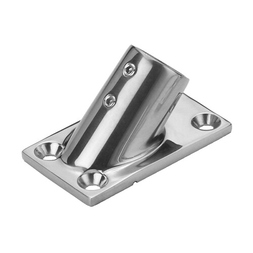 Premier Products Marine Heavy Duty 316 SS 45° Rectangular Rail Base | eBay