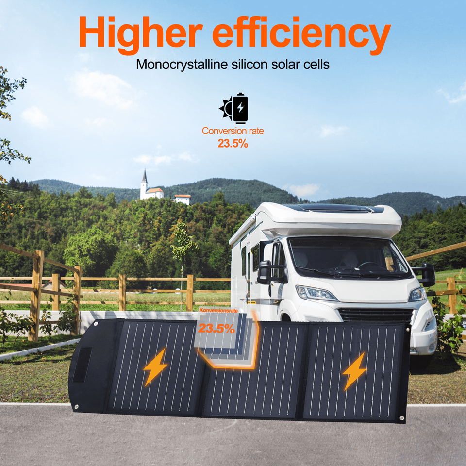 12V Solar Blanket Kit 300W 350W 400W 600W Folding Solar Panel Mat Mono ...