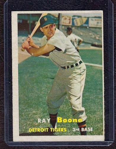 1957 Topps Baseball Card #102 Ray Boone, Detroit Tigers, VG-EX! | eBay