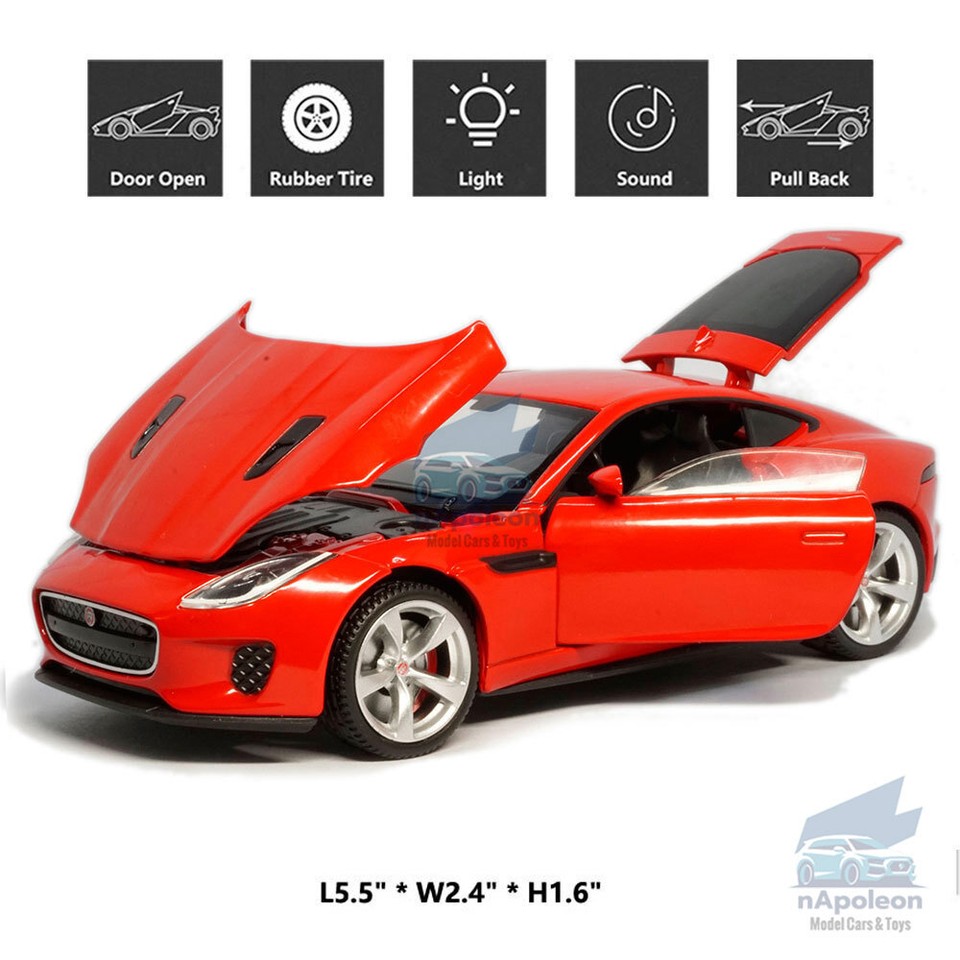 Jaguar F-type Coupe 1:32 Model Car Diecast Toy Vehicle Collection Kids ...