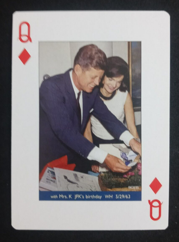 2004 JFK John F Kennedy Playing Card Queen Diamonds | eBay