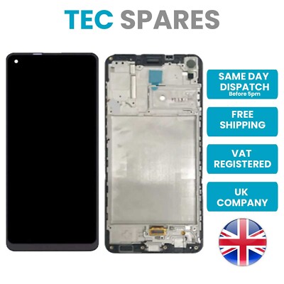 Samsung Galaxy A21s LCD Screen Touch Digitizer Replacement Frame SM ...