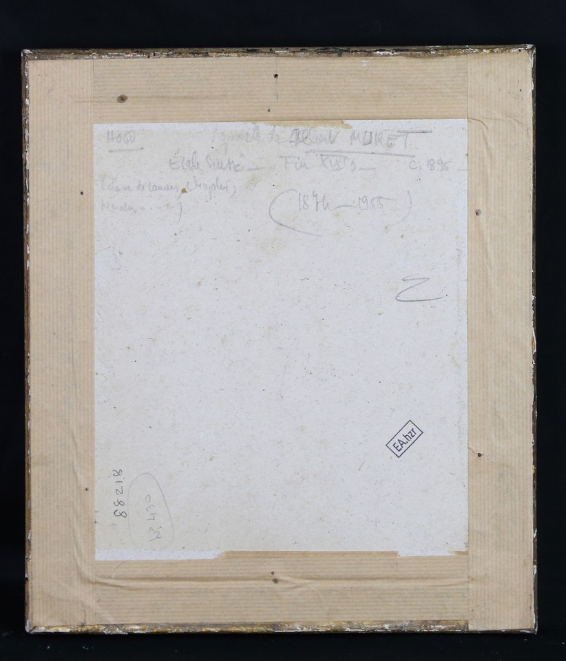 Albert MURET (1874-1955) Attribuito A Goauche Antica Paesaggio Montagna ...