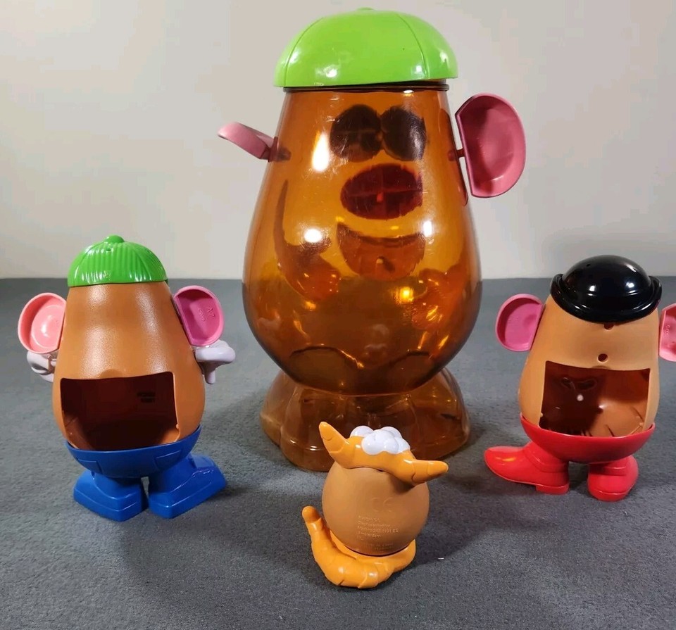 Hasbro 2002 Mr Potato Head Storage Container w/ Potato Heads & Parts | eBay