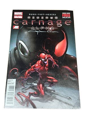 MINIMUM CARNAGE ALPHA (2013) #1 SIGNED BY CLAYTON CRAIN 1ST PRINT ...