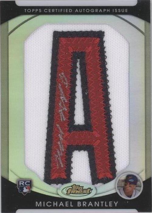 2010 Topps Finest - Michael Brantley #156 Refractor Letter A /75 (AU ...