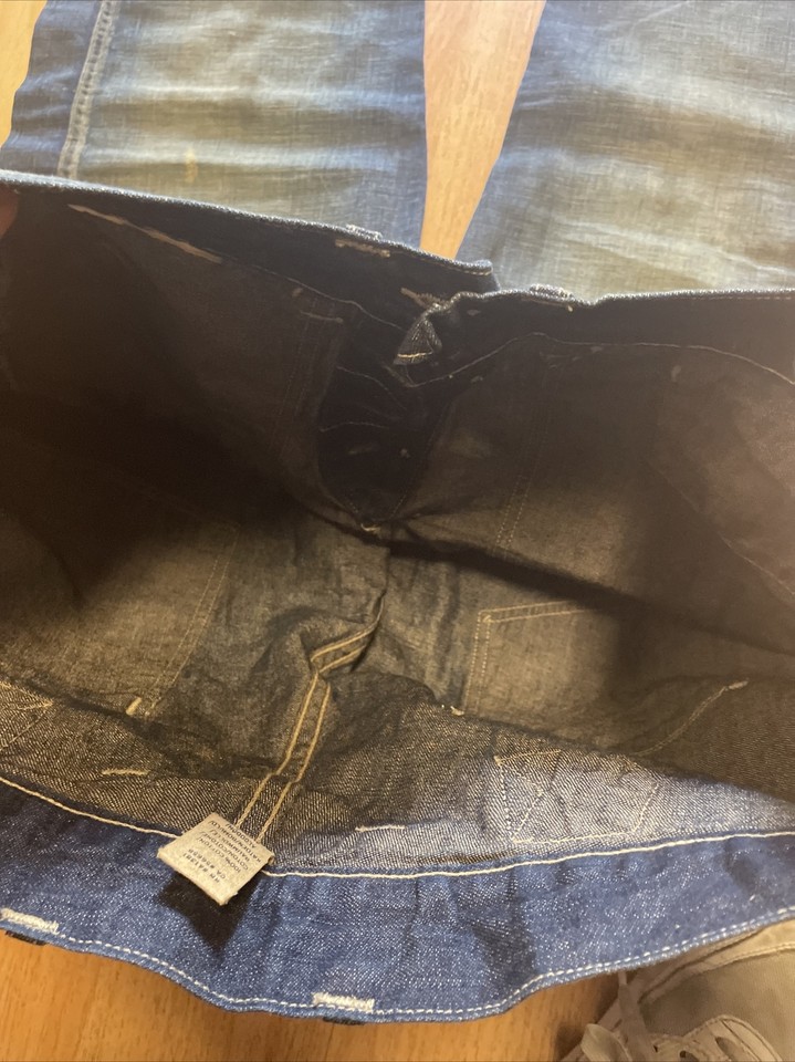 447 RRL DOUBLE RL Jeans Women's buckle back wide leg pockets design ...