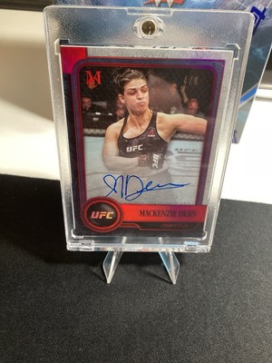 Mackenzie Dern - 2019 Topps UFC Museum Ruby 4/8 - Card Auto Red SSP ...