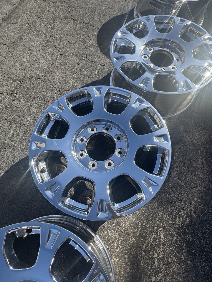 FORD 20" OEM Chrome F250 Set Stock Wheels F-250 F350 King Ranch Rims F ...