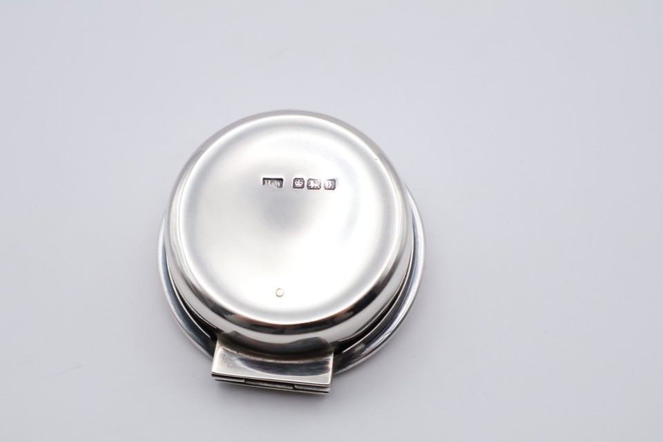 Antique Solid Silver Communion Wafer Box Hallmarked Sheffield 1917 ...