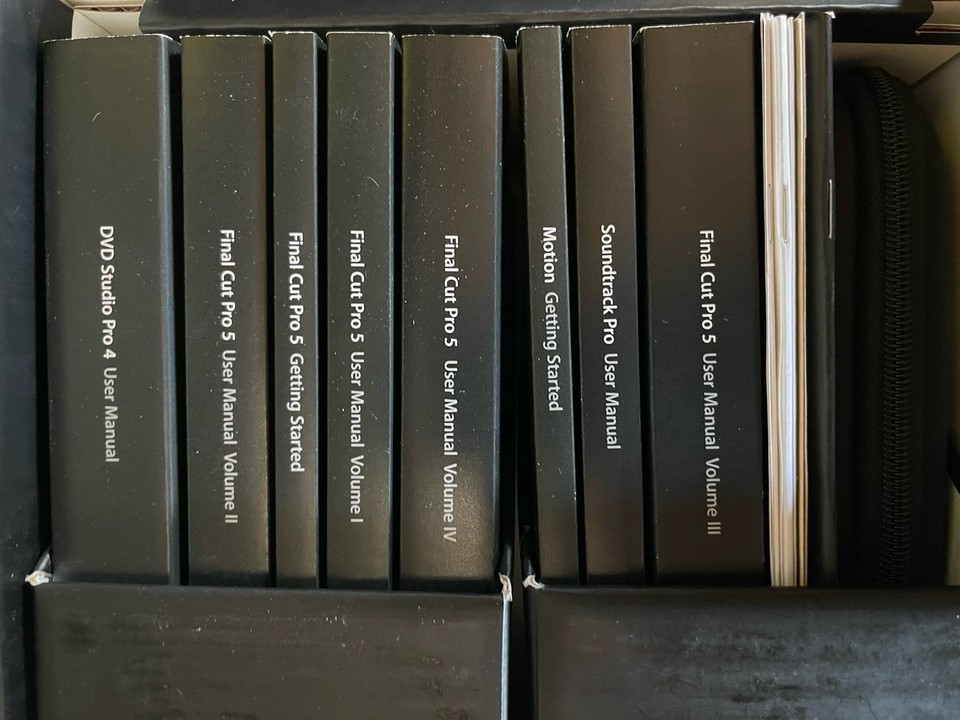 FINAL CUT STUDIO 5.1 CDs Books, Manuals, Box Including Serial Number ...