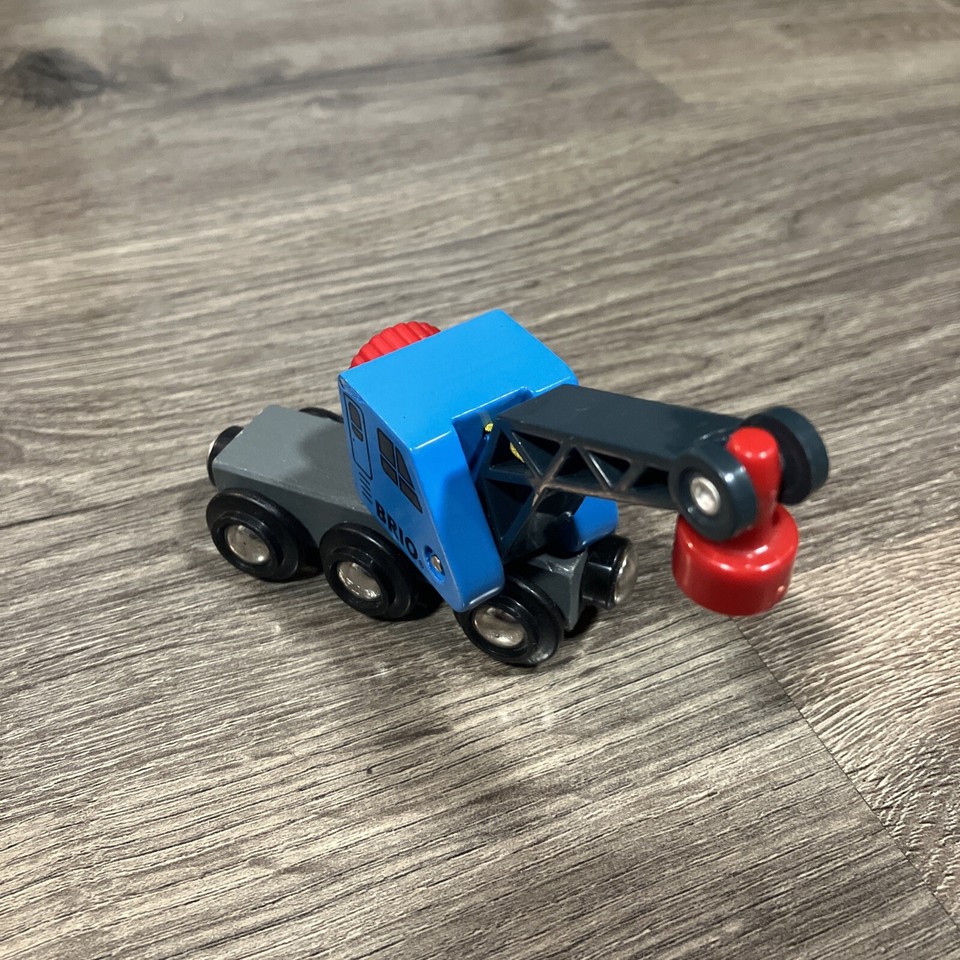 Brio World Freight Ship Crane 33534 - Blue Crane Cargo Boat Shipping ...