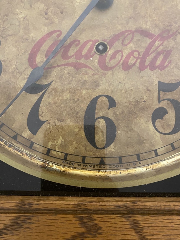 Antique Vintage Coca Cola Clock Gilbert Made In USA 1920s | eBay