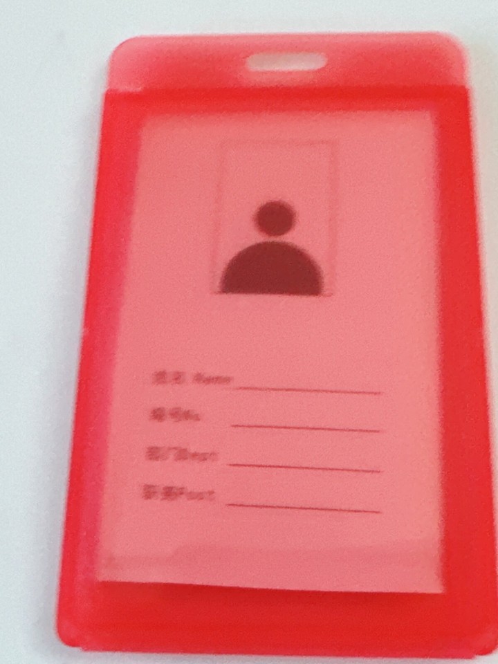Name Badge Swipe Work Pastel Opal Card Holder Security ID Pull Tag ...