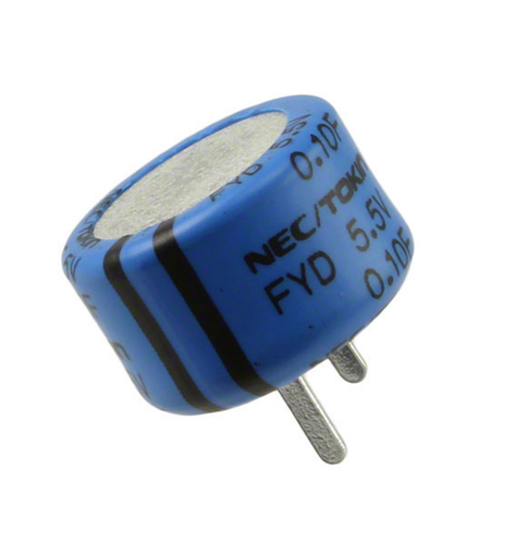 NEC-Tokin CAPACITOR SUPER .1F 0.1F 5.5V SUPERCAP Radial Super Cap ...