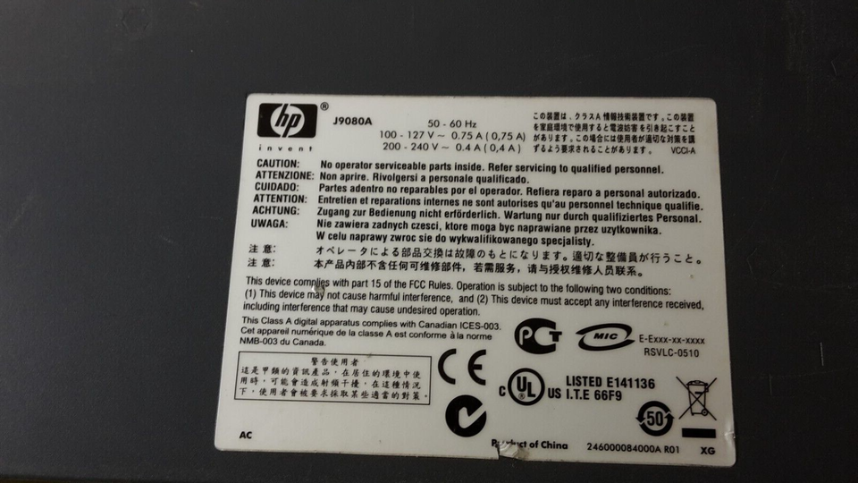 HP 1700-24G J9561A 24-Port Gigabit Ethernet Switch no psu | eBay