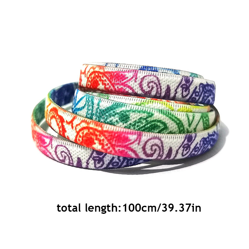 No Tie Flat Elastic Shoelaces Sport Shoe Laces String For Kid Adult ...