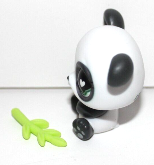 NEW Littlest Pet Shop Panda Toy Mini Figure G7 #1 Black white panda LPS ...