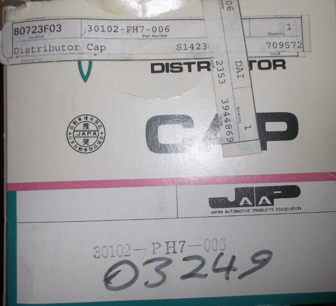 Distributor Cap - JAPA 30102-PH7-006 fits Acura Legend/Sterling 825, 86 ...