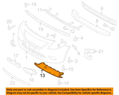 NISSAN OEM 15-16 Versa Front Bumper-Splash Shield Under Engine Cover ...