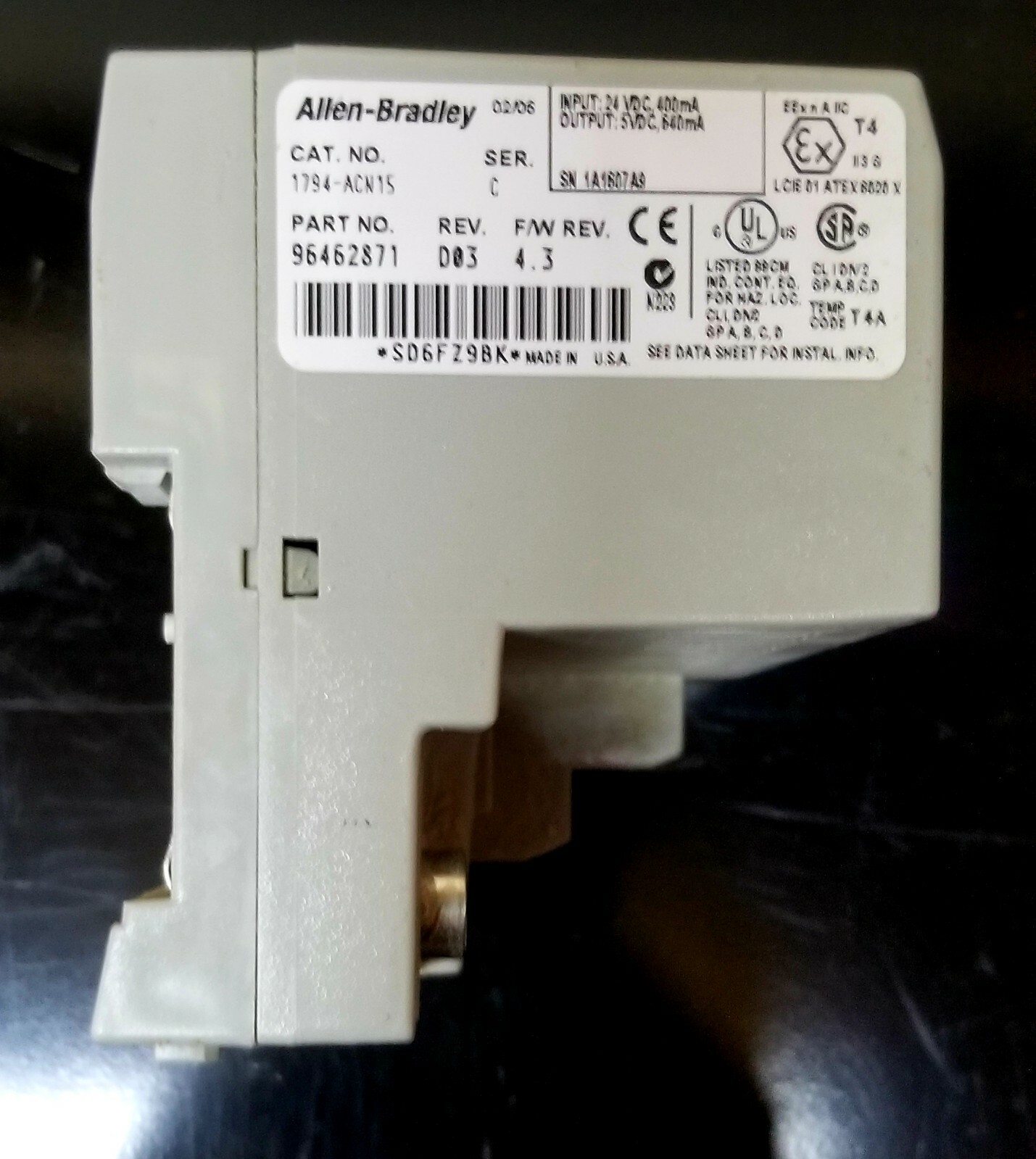 Allen Bradley 1794-ACN15 Series A ControlNet Flex I/O Adapter AB | eBay