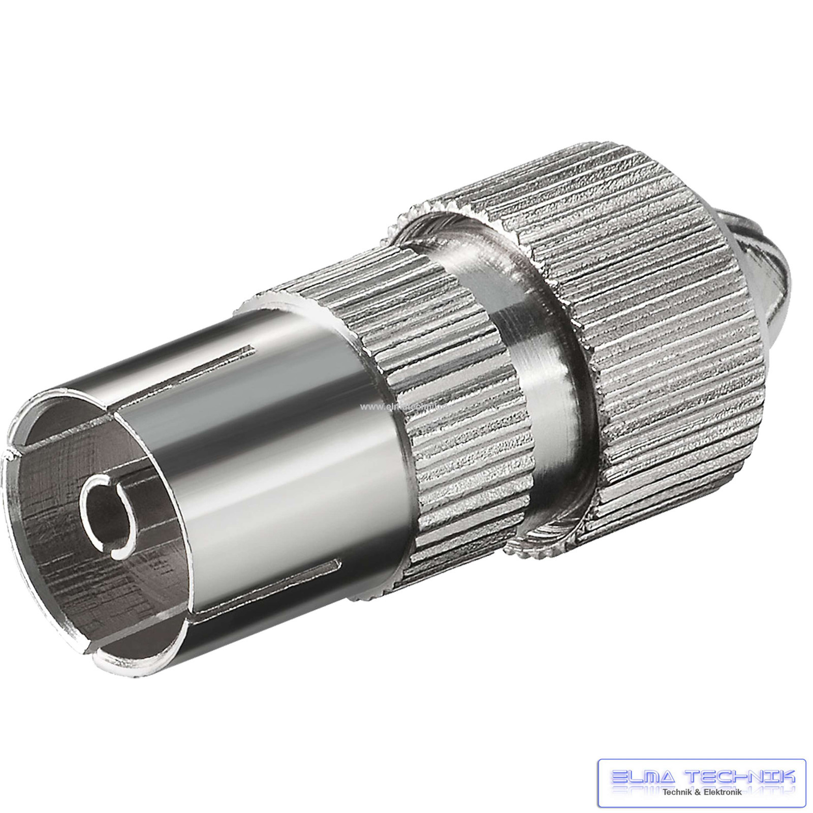 1 x Koax Stecker 1x Koaxial Kupplung Antennenstecker IEC Metall TV ...