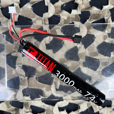 NEW Titan 3000mAh 7.4V Stick T-Plug (Deans) Airsoft Battery (1145) | eBay
