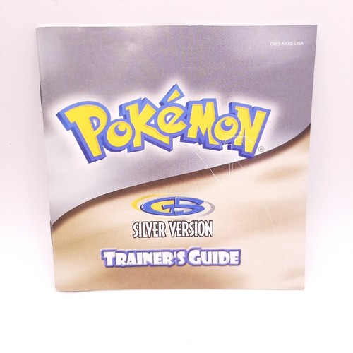 Pokemon Silver Version Trainers Guide Original Nintendo Gameboy Manual ...