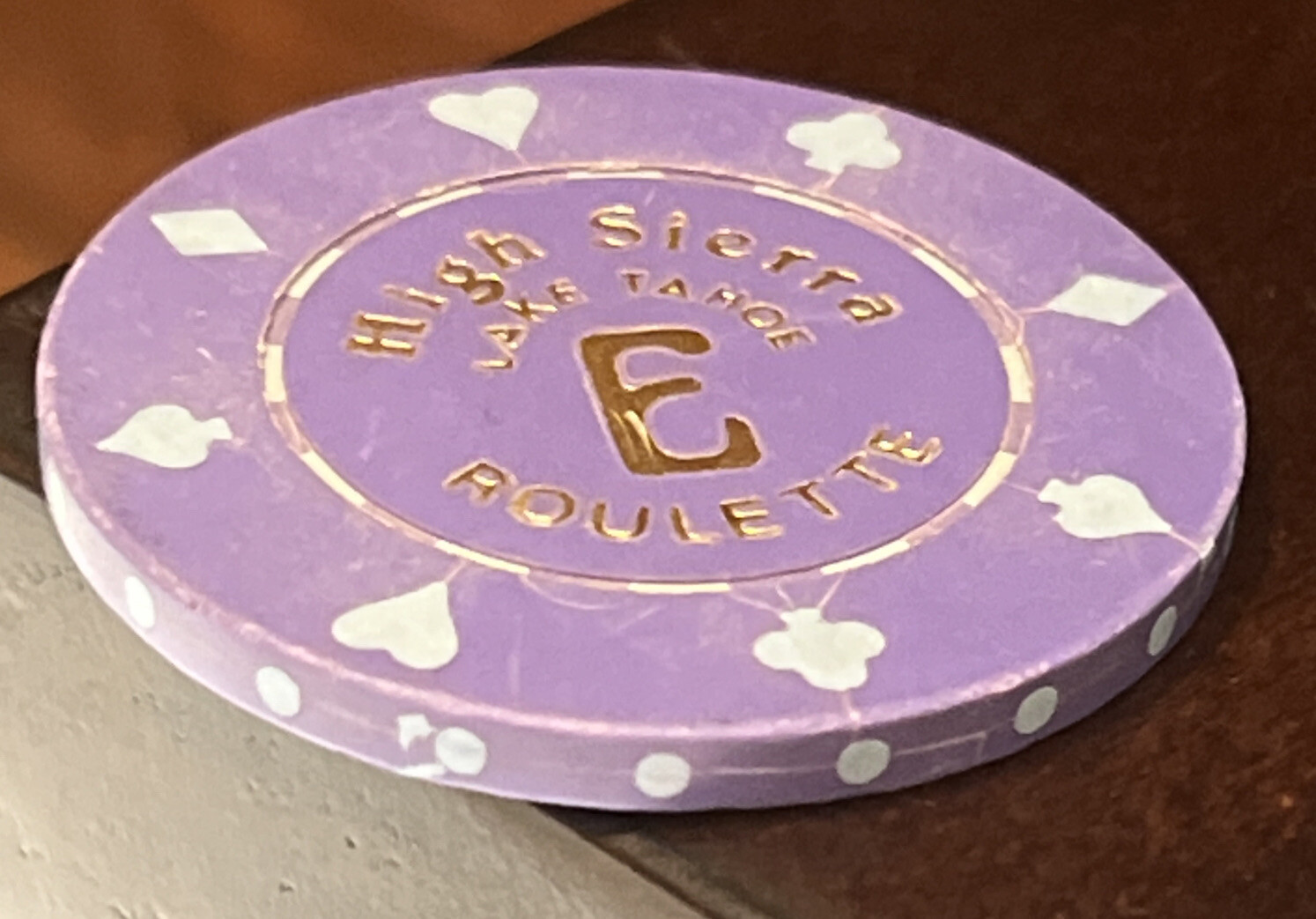 High Sierra Lake Tahoe Nevada Purple Roulette E Casino Chip 8Suits Mold ...
