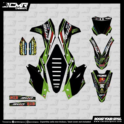 Set Graphic Stickers IN Crystal for Kawasaki Kxf KX F 250 450 | eBay