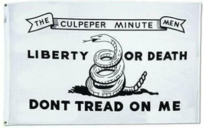 CULPEPER MINUTEMEN PATRIOTIC USA HISTORICAL FLAG - AMERICAN REVOLUTION ...