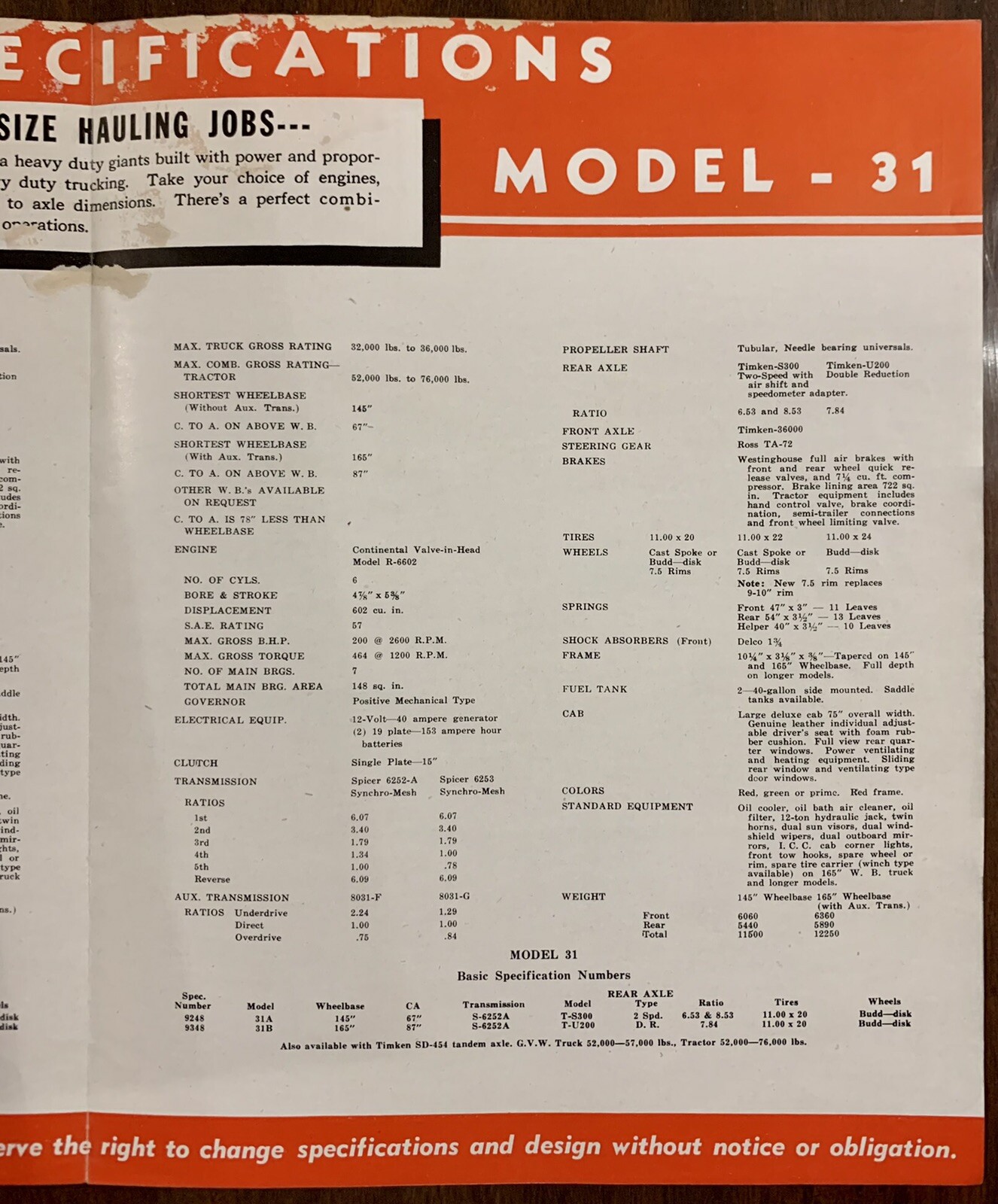 1948 REO Models 30-31 Vintage Original Dealer Sales Brochure | eBay