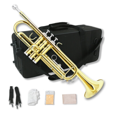 Student trumpet for beginners Bb brass trumpet instruments with ...