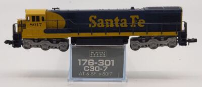Kato 176-301 N Scale AT&SF C30-7 Diesel Locomotive #8017 LN/Box | eBay