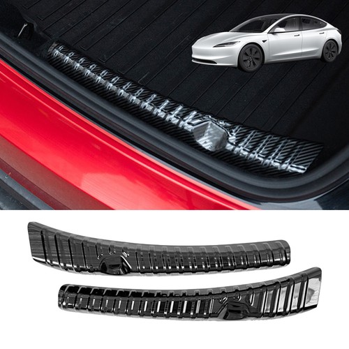 Rear Bumper Guard Steel Trunk Bumper Protector Guard for Tesla Model 3 ...