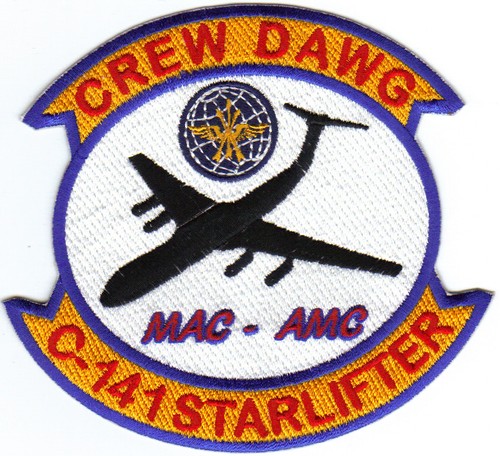 C-141 STARLIFTER PATCH, CREW DAWG, MAC-AMC | eBay