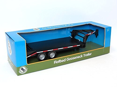 Big Country Toys Flatbed Trailer with Gooseneck Trailer Hitch, Fun Add ...