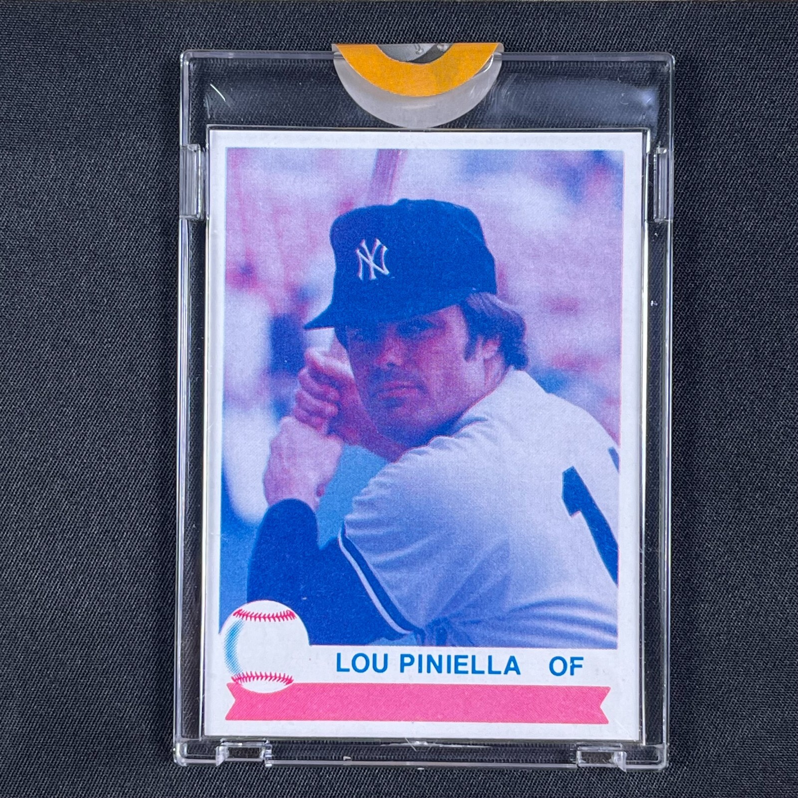 1979 Topps Baseball Proof Lou Piniella Yankees 1/1 Topps Vault COA ...