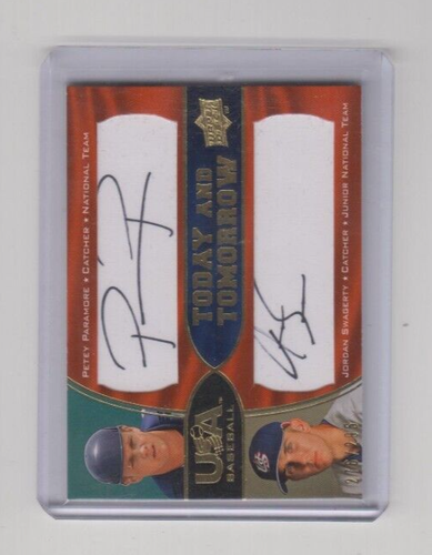 2008 Team USA Baseball Jordan Swagerty and Petey Paramore Dual Auto TT ...