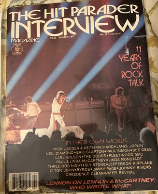 Hit Parader Interview Magazine Winter 1977 McCartney, Lennon, Stones ...