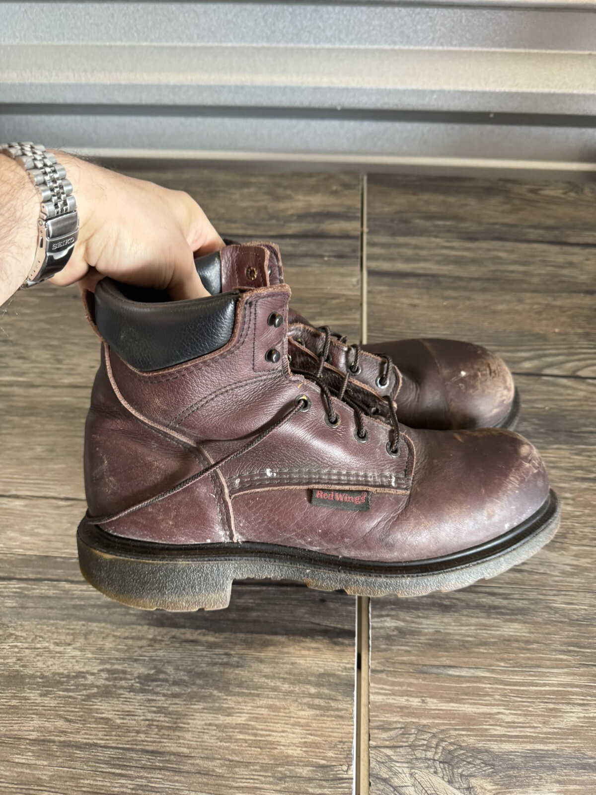 Red Wing Boots Model 2406 ASTM Safety Toe Size 9.5 D - Gem