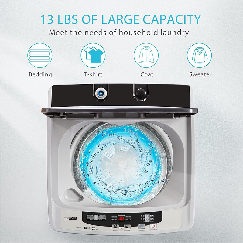 Portable Washing Machine Spin Dryer 8 Laundry Mode 10 Water Level 1 ...