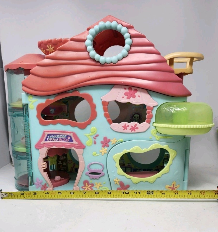 Littlest Pet Shop Biggest Playset House Foldable 2005 Hasbro LPS ...