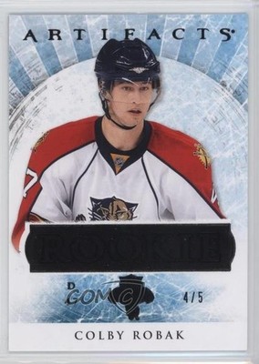 2012-13 Upper Deck Artifacts Black /5 Colby Robak #174 Rookie RC | eBay