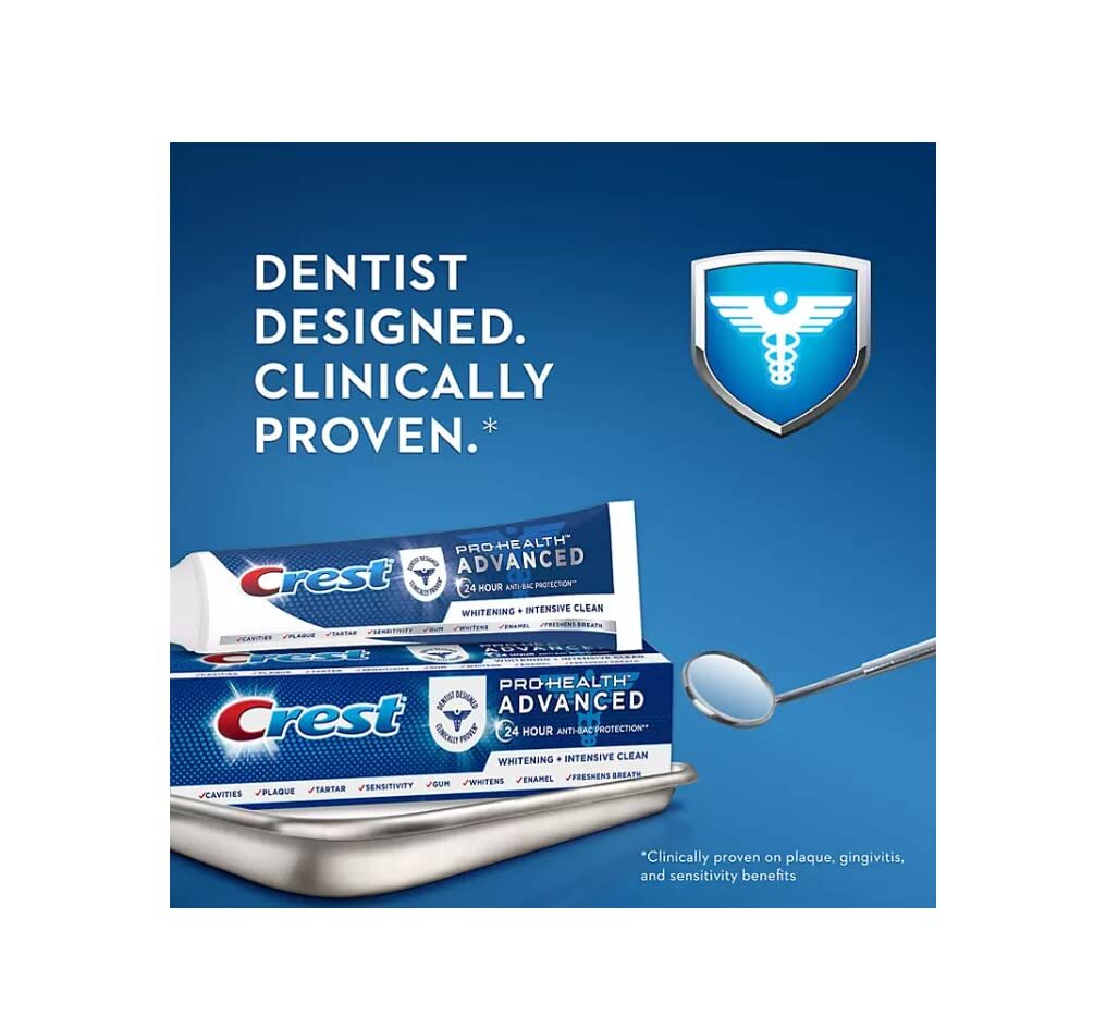 Crest Pro-Health Toothpaste, Advanced White for Teeth Whitening (5.8 oz ...