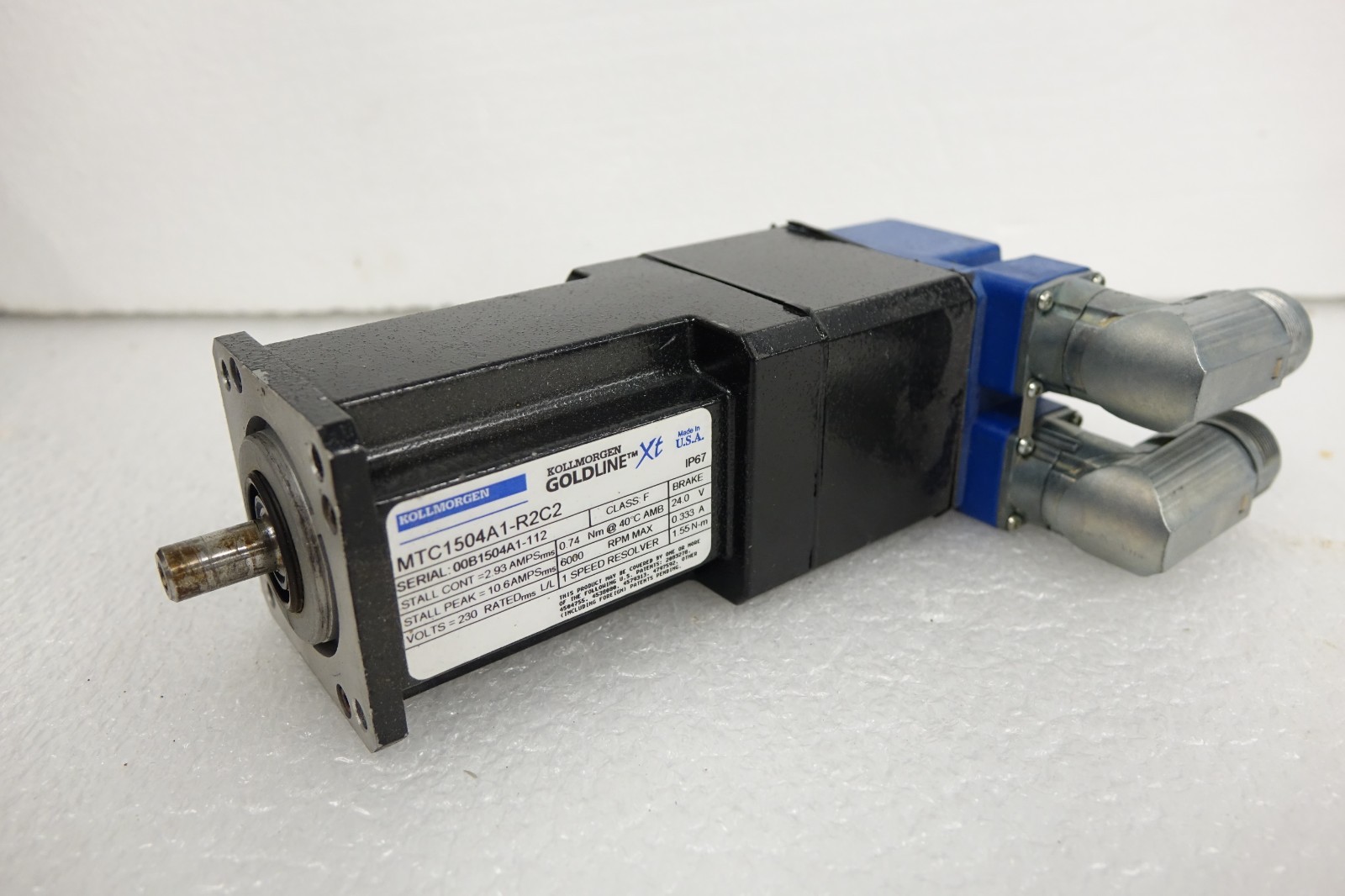 Kollmorgen Goldline XT MTC1504A1-R2C2 Servo Motor w/ Brake | eBay