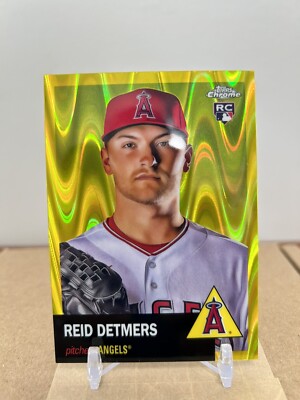 2022 Topps Chrome Platinum Reid Deters Yellow RayWave /250 #104 Rookie ...
