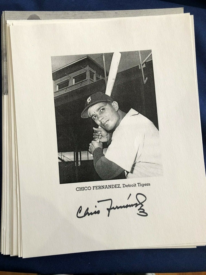 1960's Chico Fernandez Detroit Tigers Autographed 8" by 10" Photo E7403 ...