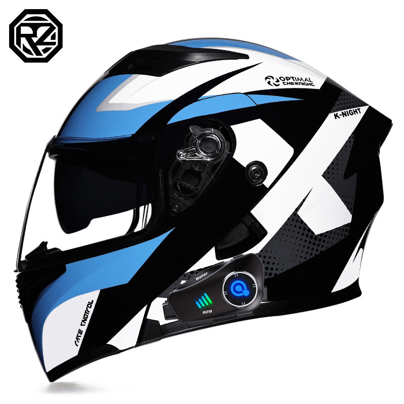 Built-in Camera Bluetooth Men and Women Modular Motorcycle Helmet DOT ...
